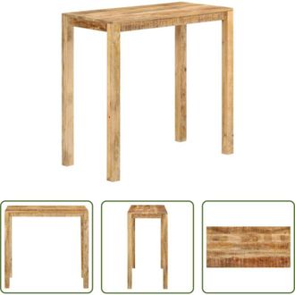 vidaXL vidaXL Mangoholz - Bartisch 112x55x108 cm Massivholz Mango