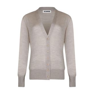 Jil Sander Asymmetrisches Mesh - - Knitwear - Damen - Grau - S