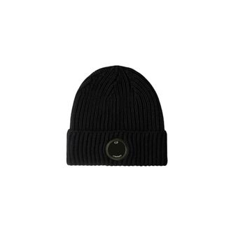 C.P. Company Merino Woll Strickm&uuml;tze - - Accessories - unisex - Schwarzk - ONE SIZE