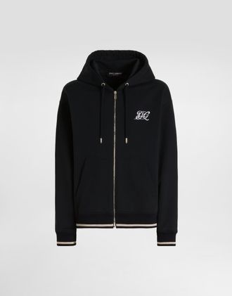 Dolce & Gabbana Kapuzensweatshirt Aus Baumwolle - Mann Sweatshirts Blau 48