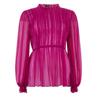 Alberta Ferretti Damen, Blusen & Hemden, Rosa, SGr&ouml;&szlig;e