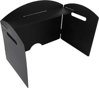 Generic Coupe-vent compact et pliable pour le camping et la randonn&eacute;e, protection de cuisini&egrave;re &agrave; gaz l&eacute;g&egrave;re avec sac de rangement pratique (trois plis)