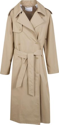 Frankie Shop Riva Cotton Trench Coat