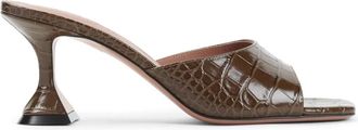 Amina Muaddi Femme, Chaussures, Brun, Taille: 38 1/2 EU Lupita Slipper