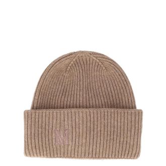 Max Mara MMRetina Beanie - - Accessories - Damen - Beige - ONE SIZE
