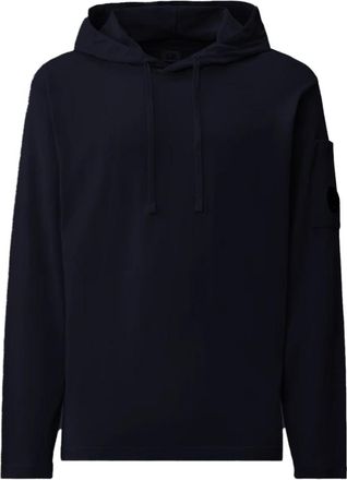 C.P. Company C.p. Company, Homme, Sweatshirts et sweats &agrave; capuche, Bleu, Taille: L Cotton Sea Island Hooded Lens Sweater