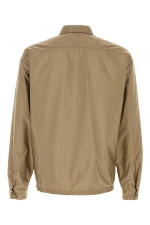 Prada Mens Shirt Beige Nylon