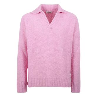 Laneus Boucl&eacute;-Strickpullover - - Knitwear - Herren - Rosa - S