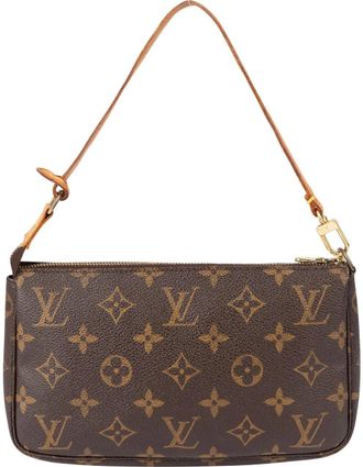 Louis Vuitton Crossbody Bags - Louis Vuitton Canvas Monogram Pochette Accessoire - Gr. unisize - in Braun - f&uuml;r Damen