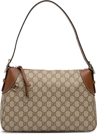 Gucci Hobo Bags - Medium GG Supreme Emblem Shoulder Bag - Gr. unisize - in Braun - f&uuml;r Damen