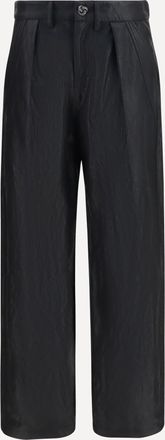 Kristina Ti Straight-leg faux leather Pants with vintage effect Female 40