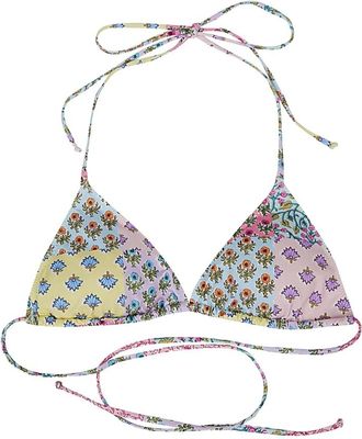 MC2 Saint Barth Soutien-gorge de bain triangle &agrave; imprim&eacute; floral graphique - Femme - Maillots de bain - Multicolore - Taille: 42 FR