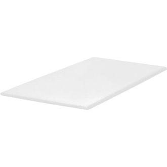 Beliani Beliani - Matratzentopper Weiß PU-Schaum 160 x 200 cm Polyester Bezug Komfort Schaumtopper