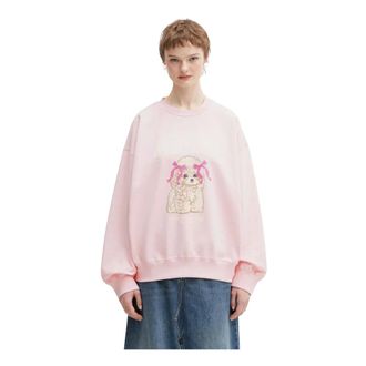 Ganni Damen, Sweatshirts & Hoodies, Rosa, SGr&ouml;&szlig;e