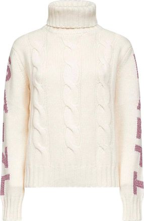 MC2 Saint Barth pull en maille torsadée à logo en jacquard - Tons neutres