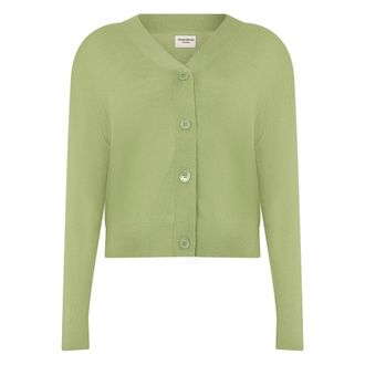 Max Mara Cropped Cardigan - - Knitwear - Damen - Gr&uuml;n - S