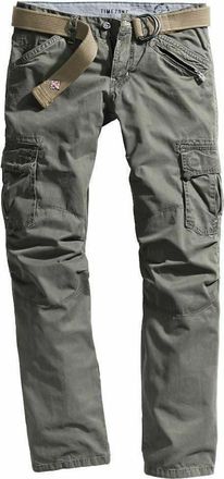 Timezone Benito TZ Herren Cargohose Benito mit G&uuml;rtel (DE/NL/SE/PL, Bundweite & Schrittl&auml;nge, 33, 30, Dusty Olive 4175)