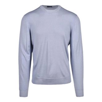 Drumohr Maglioncino Girocollo - - Knitwear - Herren - Blau - 3XL