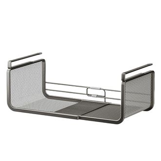 Generico Korb unter dem Schrank, H&auml;nge-Organizer unter dem Regal, Korborganizer unter dem Regal, anpassbar f&uuml;r K&uuml;chengew&uuml;rze, ausziehbares Aufbewahrungsregal f