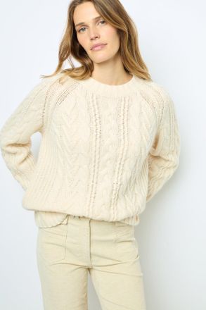 Gerard Darel Pull &eacute;cru &agrave; torsades - JEMINA - Ecru