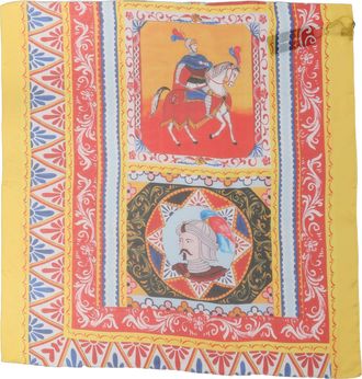 Dolce & Gabbana Silk Printed Square Scarf - Multicolor