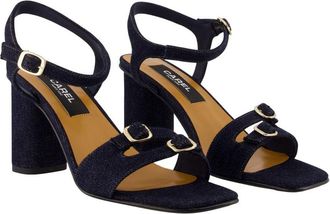 Carel Womens Angelica Pumps - Carel Leather Dark Blue Shoes