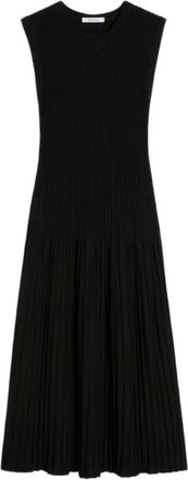 Max Mara Femme, Robes, Noir, Taille: 36 FR Abito midi fit & flare
