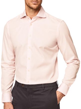 Hackett Hackett Clothing Poplin Single Cuff, Herrenhemd, Pink (Pink), 18(UK)