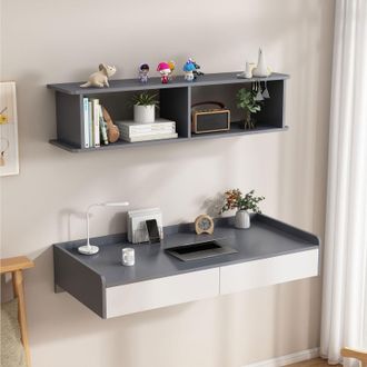Generic Schminktisch H&auml;ngeschrank,Frisiertisch mit Schubladen,Modern,als Schminktisch oder Schreibtisch verwendbar,f&uuml;r Schlafzimmer und Ankleidezimmer(C,55.1I