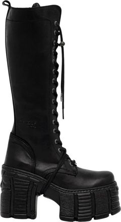 New Rock Femme, Chaussures, Noir, Taille: 40 EU High Bottes