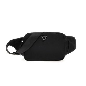 Guess G&uuml;rteltasche mit Rei&szlig;verschluss, Logo in der Mitte, verstellbar, schwarz