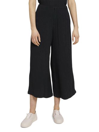 Tom Tailor Damen 1025731 Culotte Hose, 14482-Deep Black, XS
