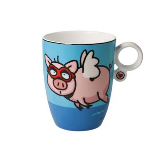 GOEBEL Künstlertasse Ed Heck When Pigs Fly - Pop Art