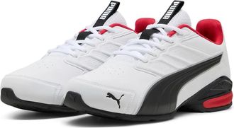 Puma Electro SL Stra&szlig;enlaufschuh, Unisex, Wei&szlig;/Schwarz, f&uuml;r alle Zeiten, Rot, 9.5 UK