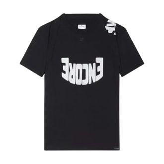 Courr&egrave;ges Encore Baumwoll-T-Shirt - - Tops - Herren - Schwarzk - XS