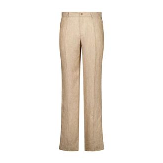 Dolce & Gabbana Klassische Leinenhose in Beige - - Trousers - Herren - Beige - S