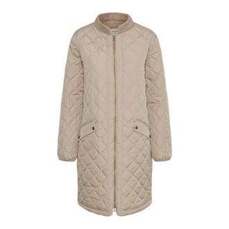 Cream Gepolsterte Jacke Silber Mink - - Coats - Damen - Beige - L