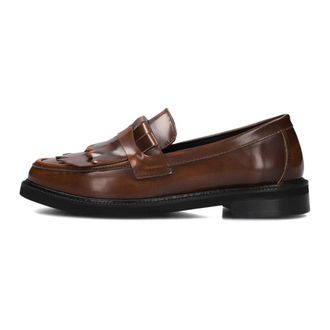 Stefano Lauran Braune Leder Loafers f&uuml;r Herbst/Winter - - Shoes - Damen - Braun - 37 EU