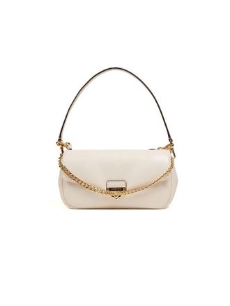 Michael Kors Womens Crossbody Bag Light Cream Polyvinyl Chloride Crossbody-bags