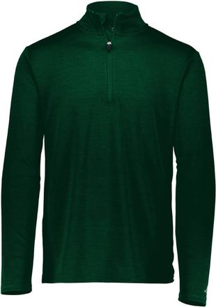 Russell Athletic Herren Leichter Performance-1/4-Rei&szlig;verschluss Aufw&auml;rm-Jacke, dunkelgr&uuml;n, M