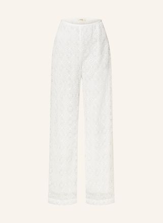 Suncoo Marlenehose Joyce Aus Spitze weiss