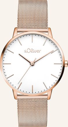 s.Oliver S.Oliver Armbanduhr Aus Edelstahl rosegold
