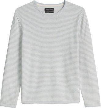 Marc O'Polo Leichter Strick-Pullover aus Baumwolle und Leinen, Regular Fit in