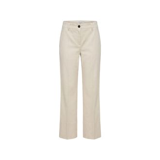 Brunello Cucinelli Hose mit Knopfleiste - - Trousers - Damen - Wei&szlig; - S