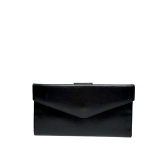 Celine Portefeuille vintage Triomphe en cuir Pre-owned - Femme - Pre-owned - Noir - Taille: ONE Size