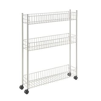 Metaltex Fino Allzweckwagen, 3 Etagen, Metall, Wei&szlig;, 16 x 60 x 72 cm