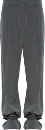 Akep Anzughose mit Bindes&auml;umen - - Trousers - Damen - Grau - S