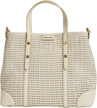 Gattinoni Femme, Sacs, Blanc, Taille: ONE Size Raffia Shoulder Bag