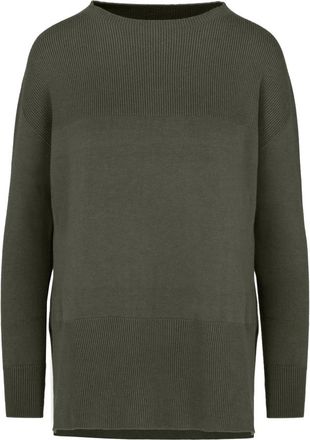 Bomboogie Femme, Pulls, Vert, Taille: 40 FR T-shirt Ras du Cou Sans Coutures