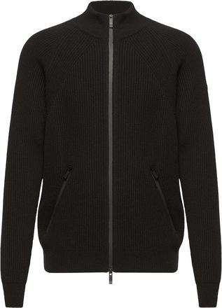 Moncler Moncler Cashmere Blend Zip-up Cardigan, Men, Black, Size: 3xl